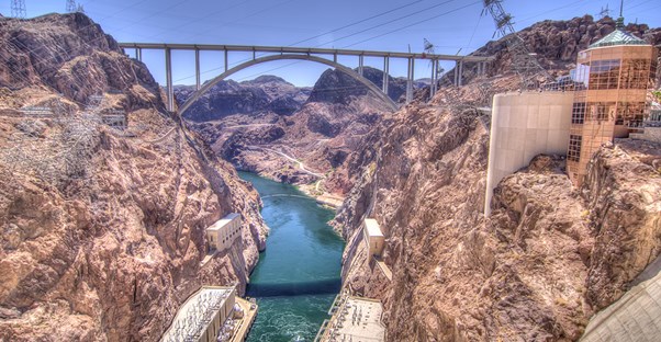 Driving Over the Hoover Dam
